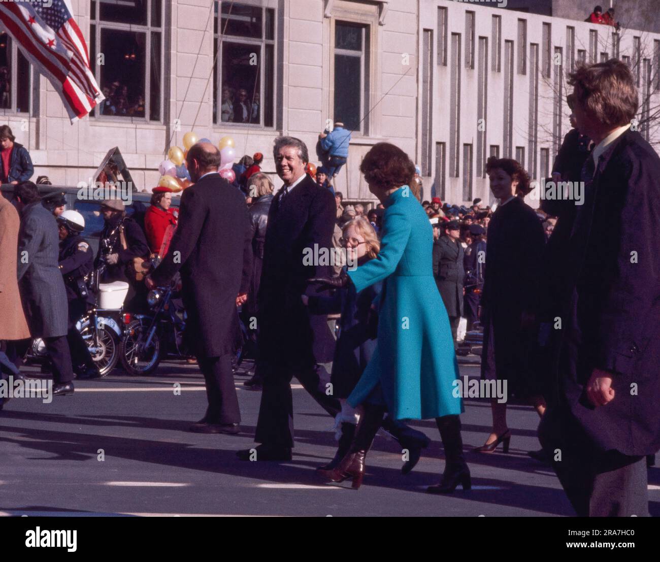 Jimmy Carter and his family - after being sworn in as 39th President of ...