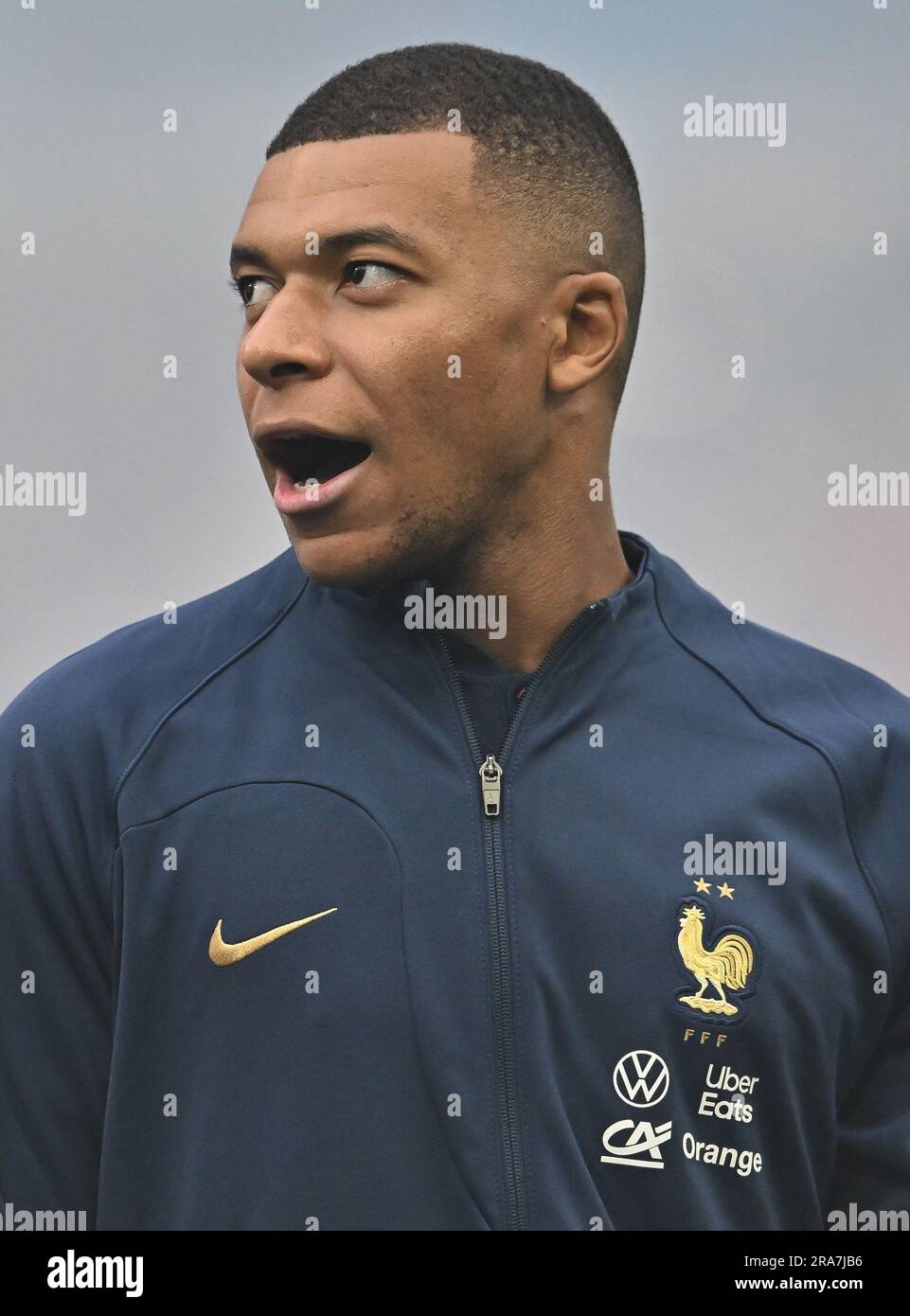 PARIS, FRANCE - JUNE 19: Head shot, Kylian Mbappe of France during the ...