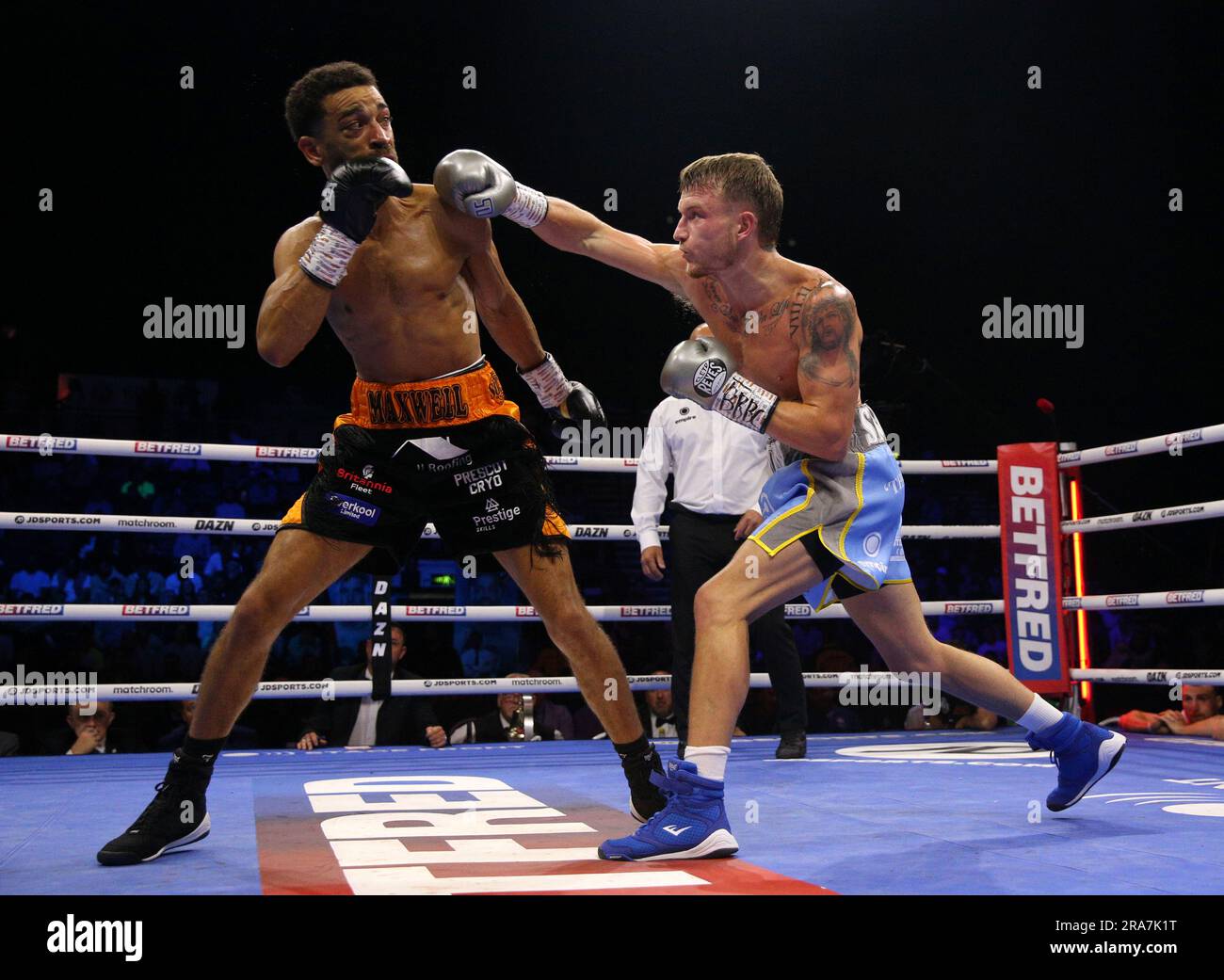 Sam Maxwell (left) and Dalton Smith in action during their British and ...