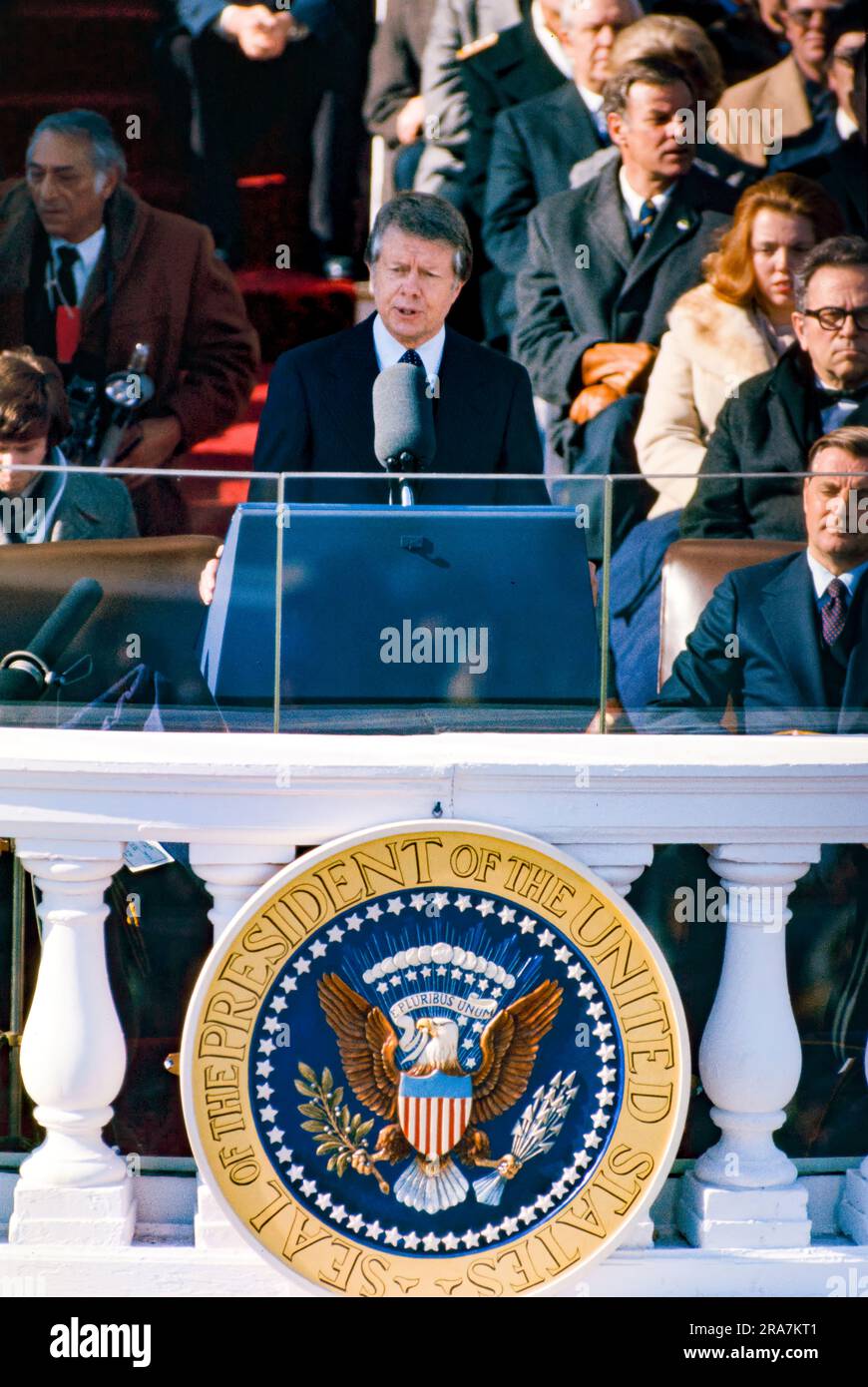Jimmy Carter is sworn in as 39th President of the United States by ...