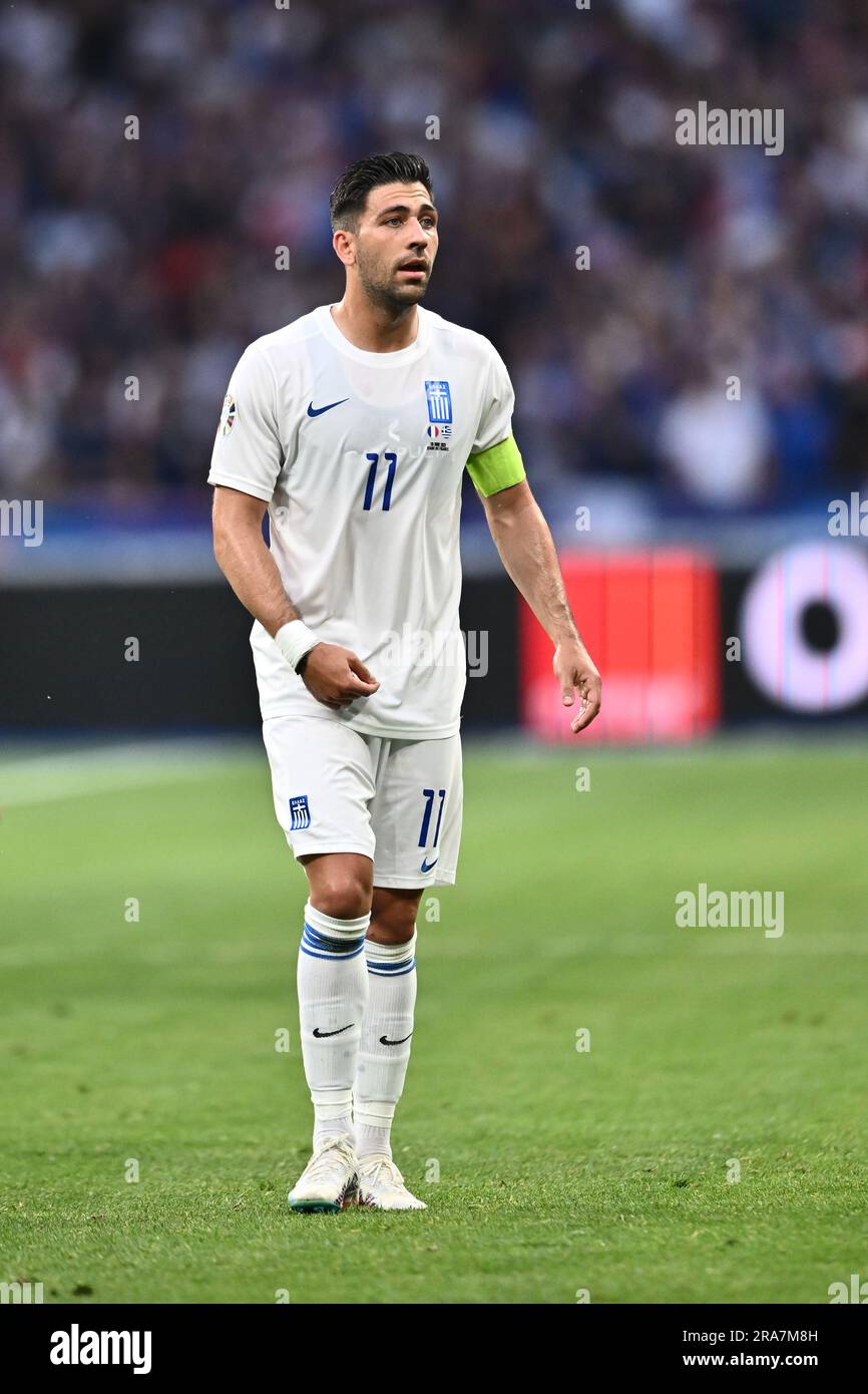 PARIS, FRANCE - JUNE 19: Tasos Bakasetas of Greece during the UEFA EURO ...