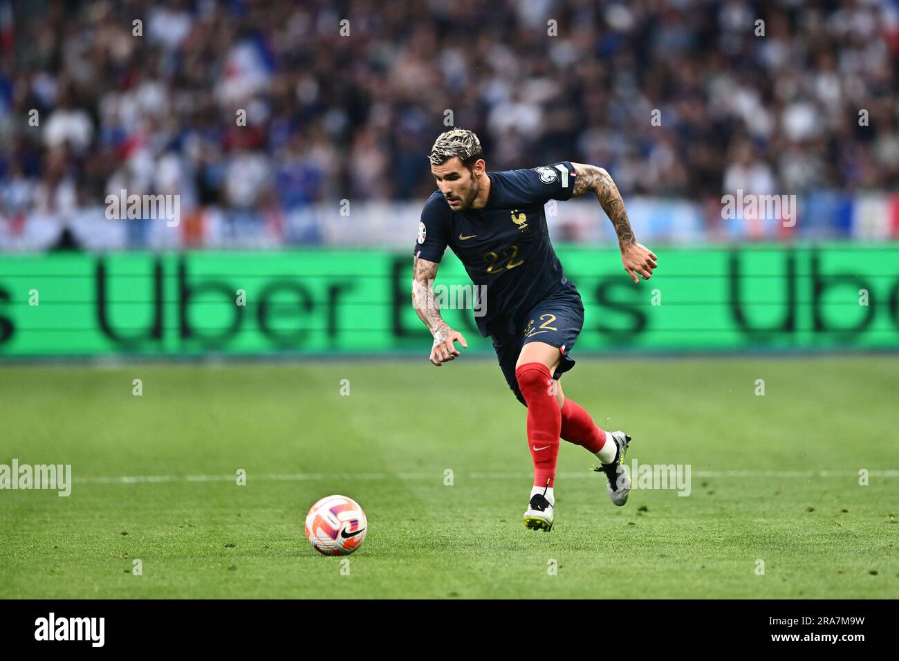 Theo hernandez controls the ball hi-res stock photography and images ...