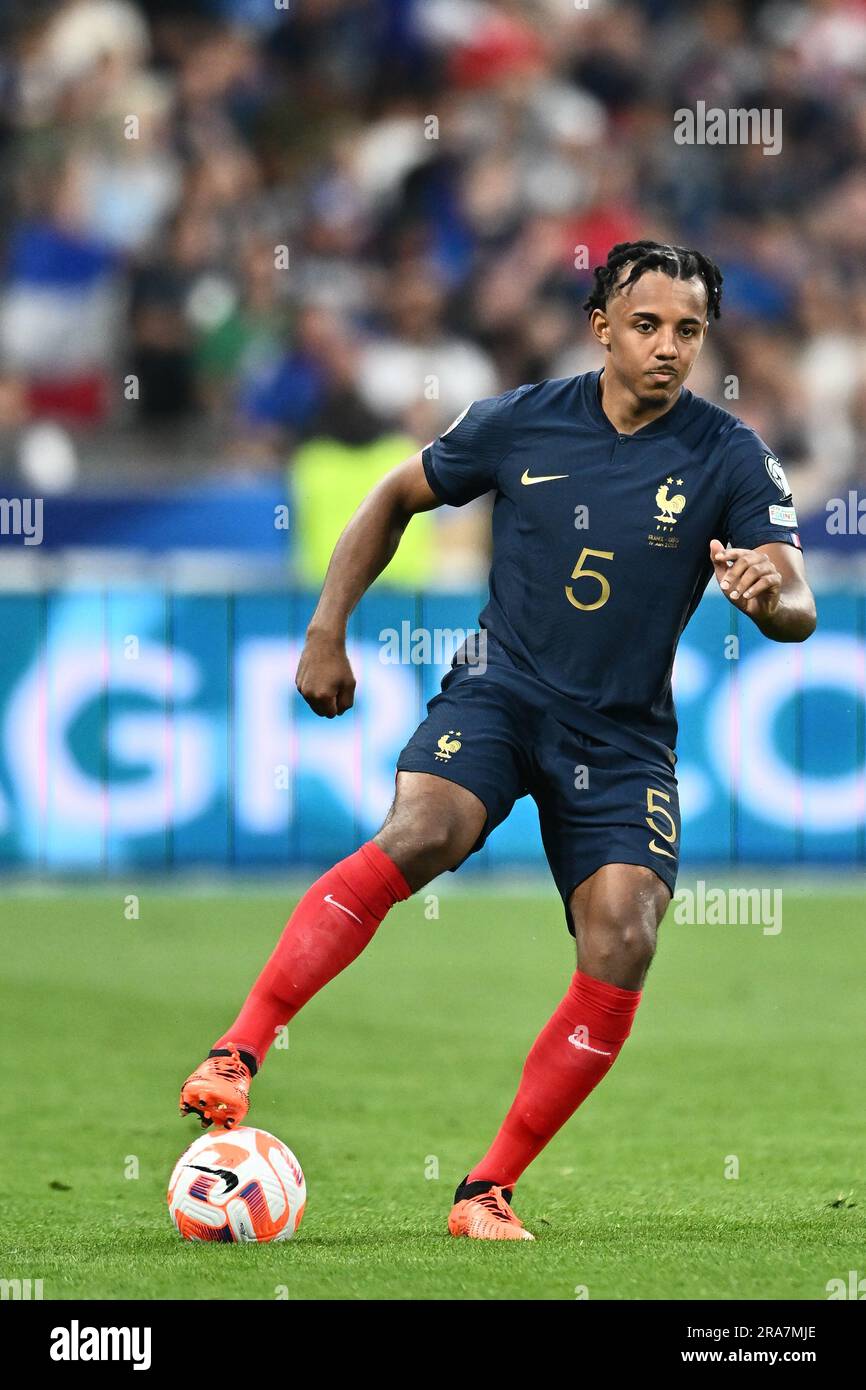 PARIS, FRANCE - JUNE 19: Jules Kounde of France during the UEFA EURO ...