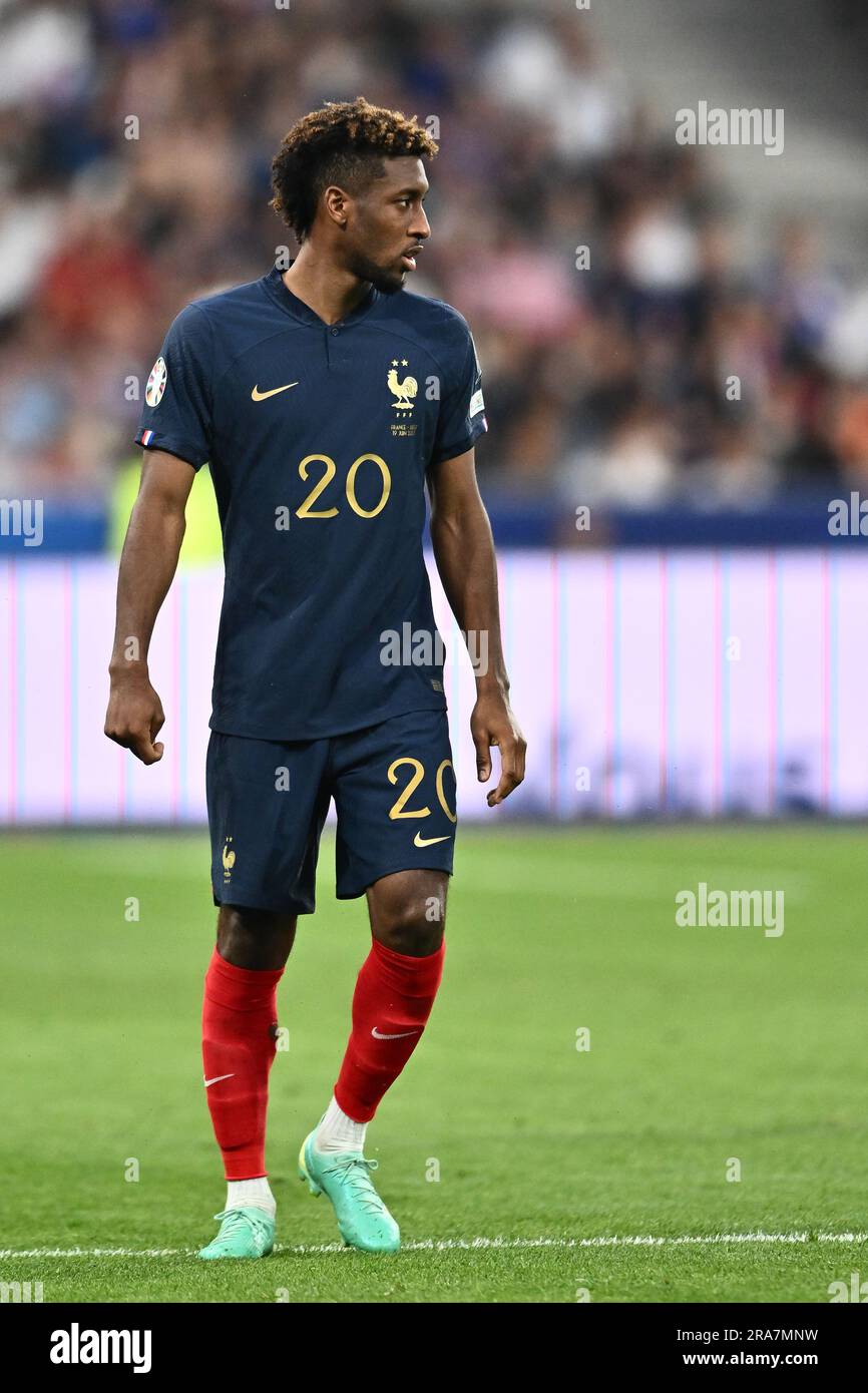 PARIS, FRANCE - JUNE 19: Kingsley Coman of France during the UEFA EURO ...