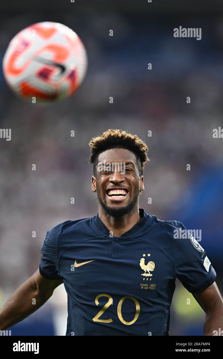 PARIS, FRANCE - JUNE 19: Kingsley Coman of France during the UEFA EURO ...