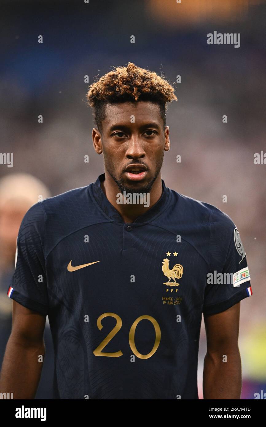 PARIS, FRANCE - JUNE 19: Kingsley Coman of France during the UEFA EURO ...