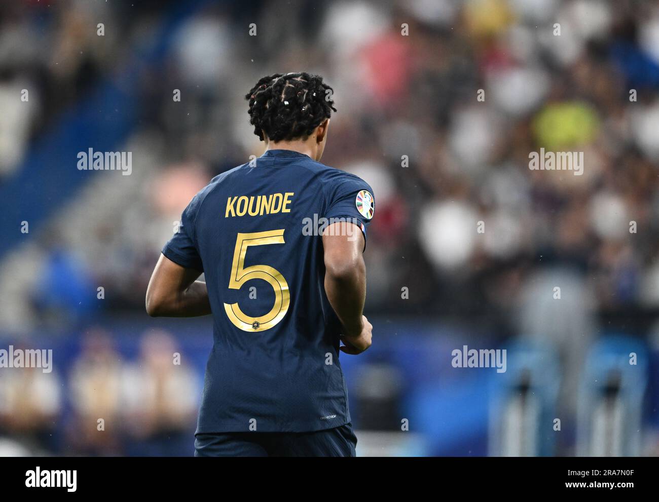PARIS, FRANCE - JUNE 19: Jules Kounde of France during the UEFA EURO ...