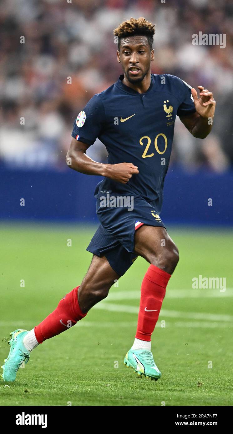 PARIS, FRANCE - JUNE 19: Kingsley Coman of France during the UEFA EURO ...