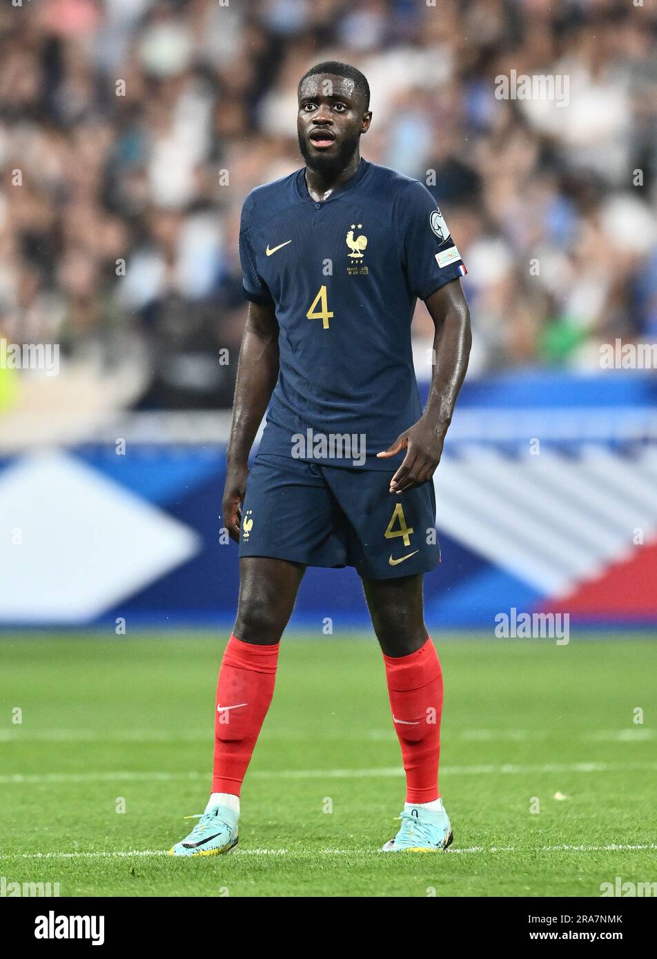 PARIS, FRANCE - JUNE 19: Dayot Upamecano of France during the UEFA EURO ...
