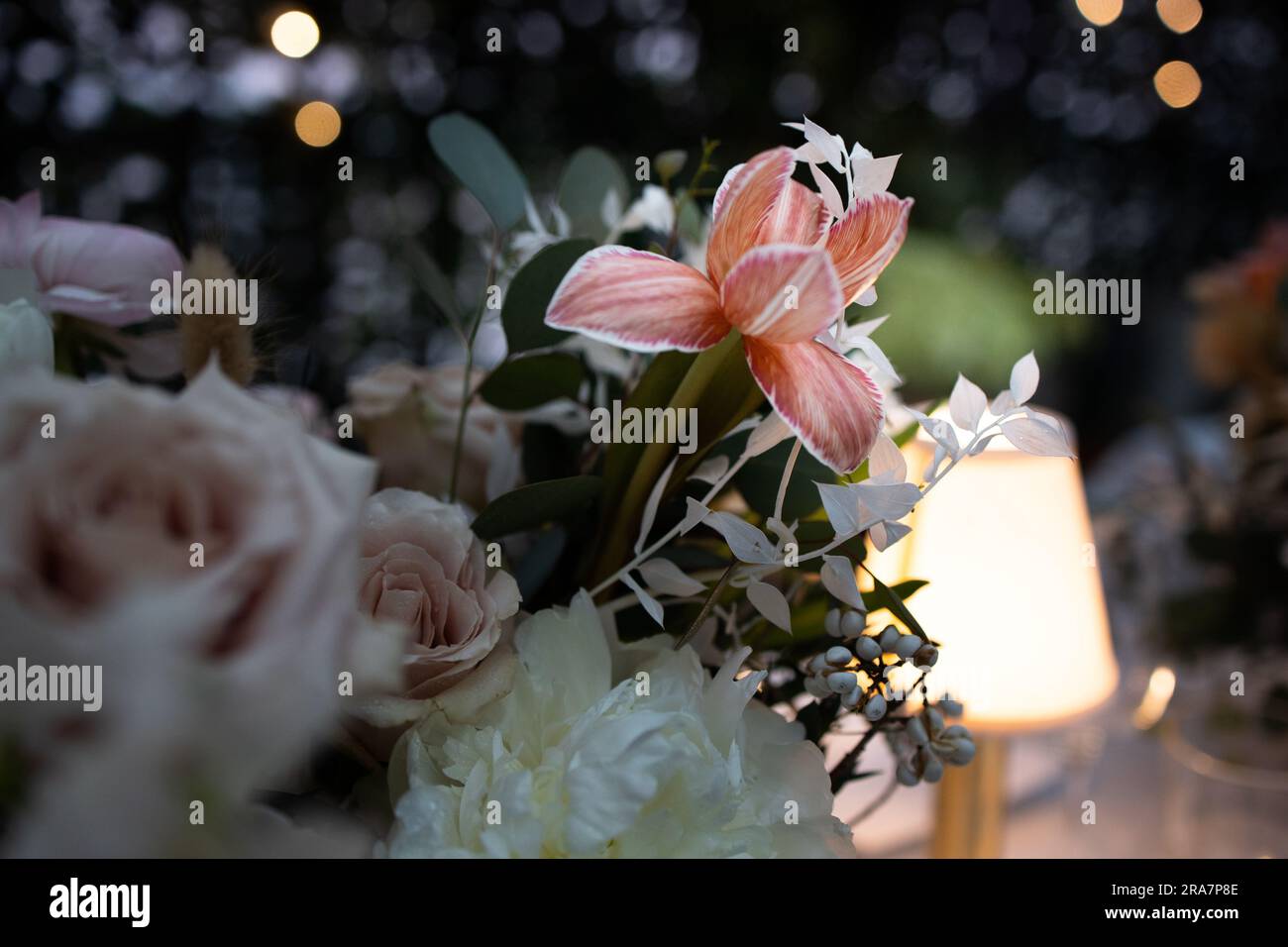 Stunning fairytale wedding with flowers decorated displaying lush ...