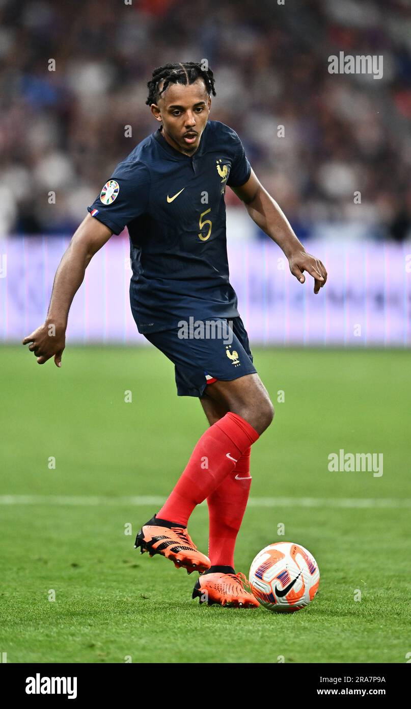 PARIS, FRANCE - JUNE 19: Jules Kounde of France during the UEFA EURO ...