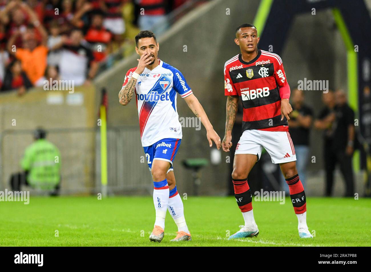Rio De Janeiro, Brazil. 01st July, 2023. Pikachu during Flamengo x ...