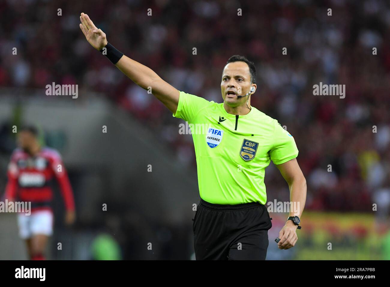 Rio De Janeiro, Brazil. 01st July, 2023. Referee Savio Pereira Sampaio ...