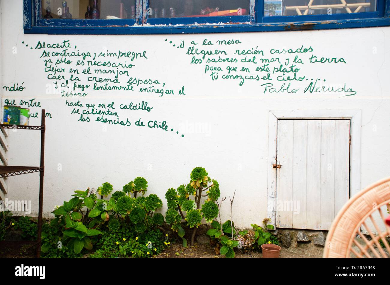 Isla Negra House, Pablo Neruda's residence in Chile, adorned with ...