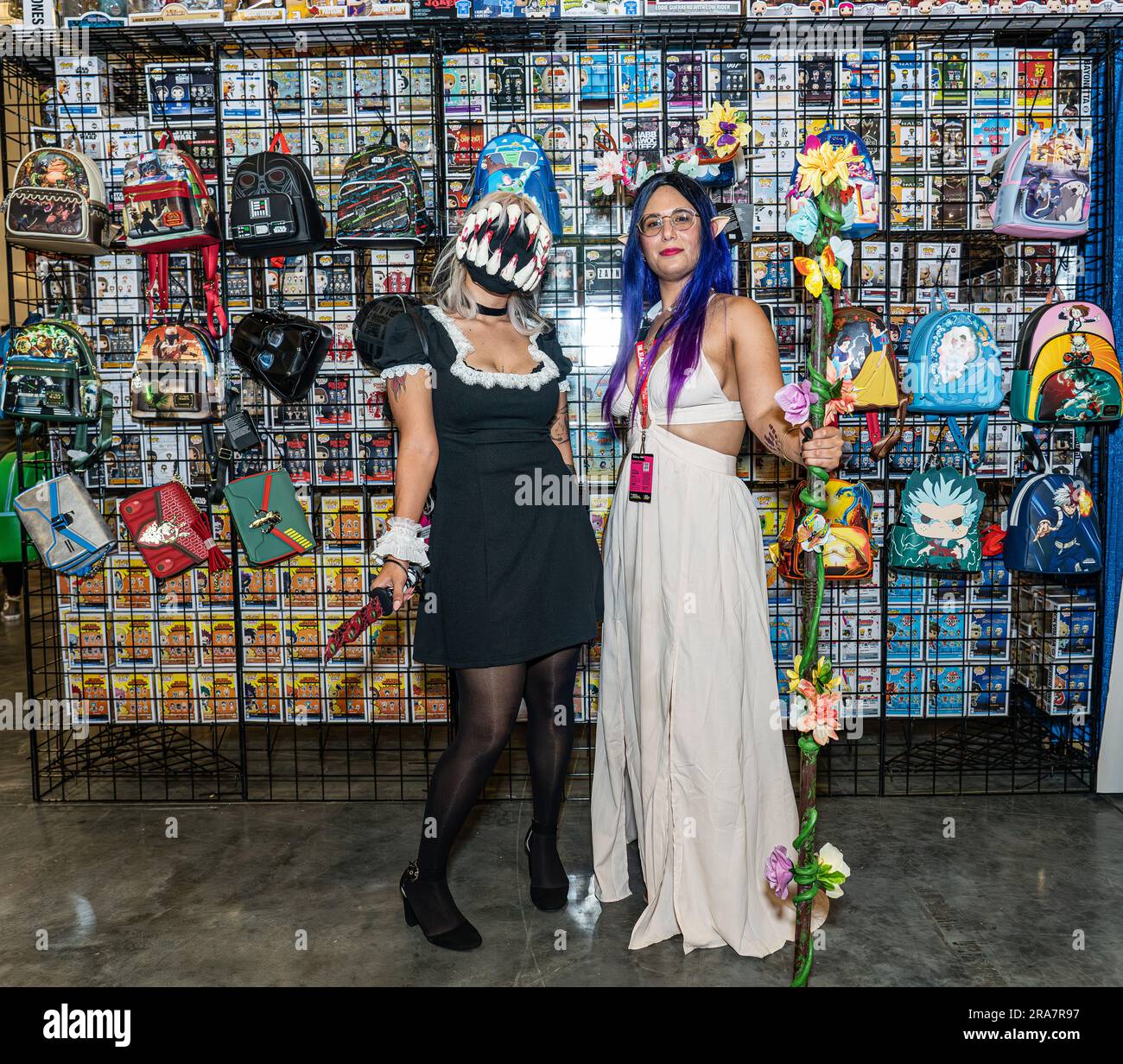 Miami Beach, Miami, Florida - July 1, 2023: Florida Supercon, colorful ...