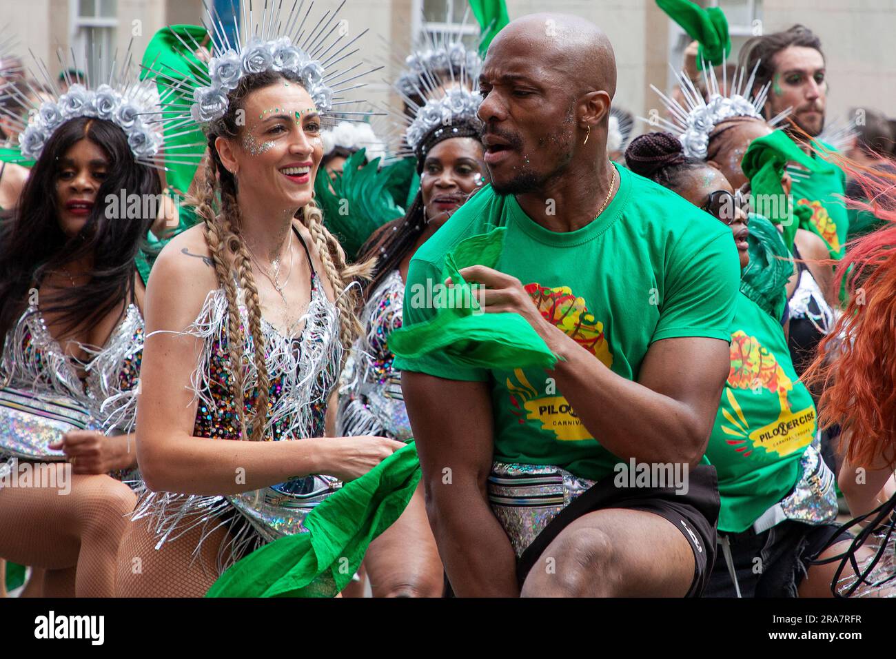 Revellers take part in the St Paul's Carnival parade, 2023 Stock Photo ...