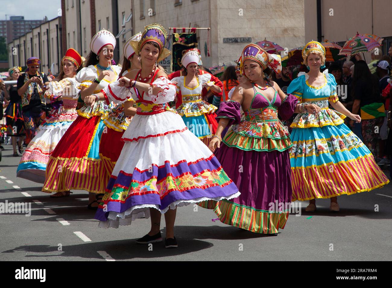 Revellers take part in the St Paul's Carnival parade, 2023 Stock Photo ...