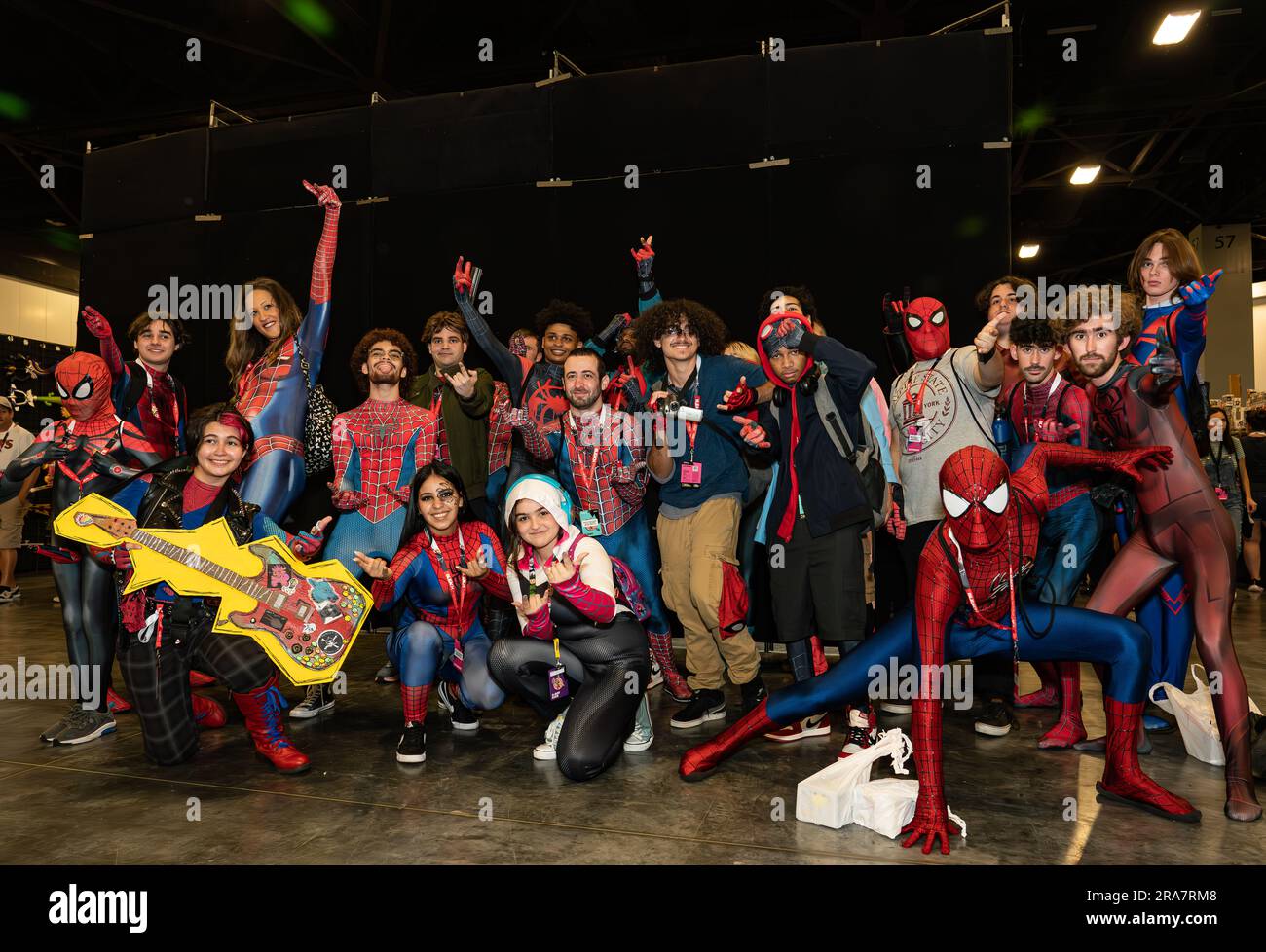 Miami Beach, Miami, Florida - July 1, 2023: Florida Supercon, colorful ...