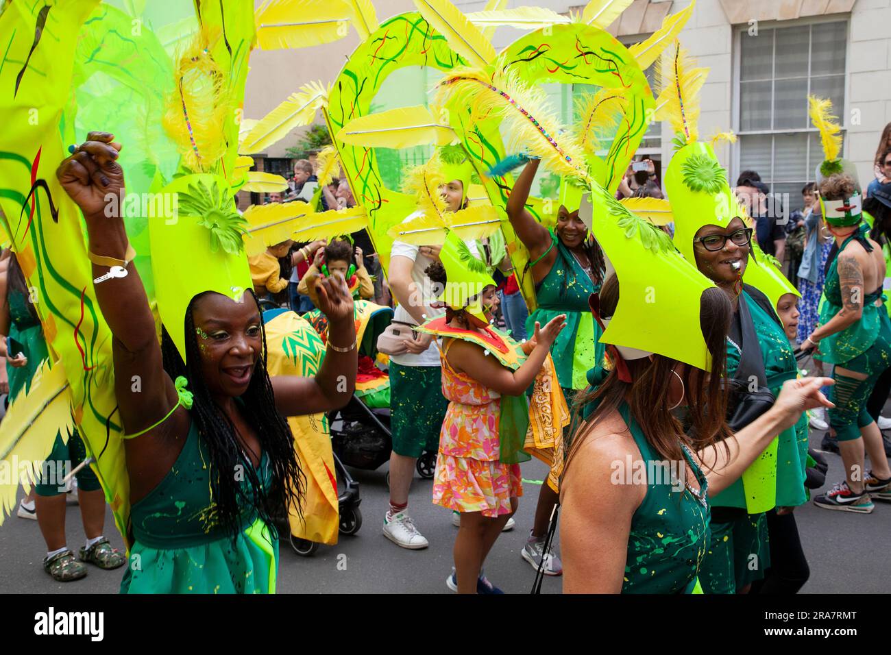 Revellers take part in the St Paul's Carnival parade, 2023 Stock Photo ...