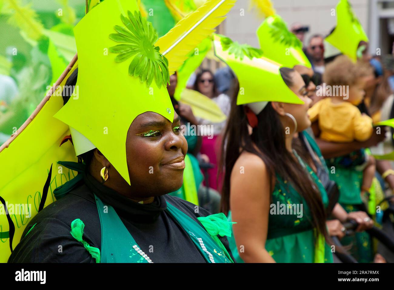 Revellers take part in the St Paul's Carnival parade, 2023 Stock Photo ...