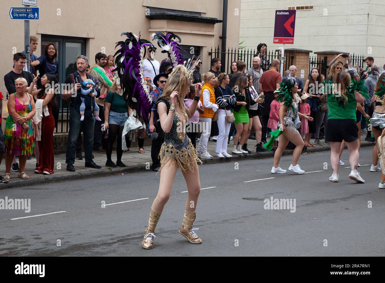 Revellers take part in the St Paul's Carnival parade, 2023 Stock Photo ...