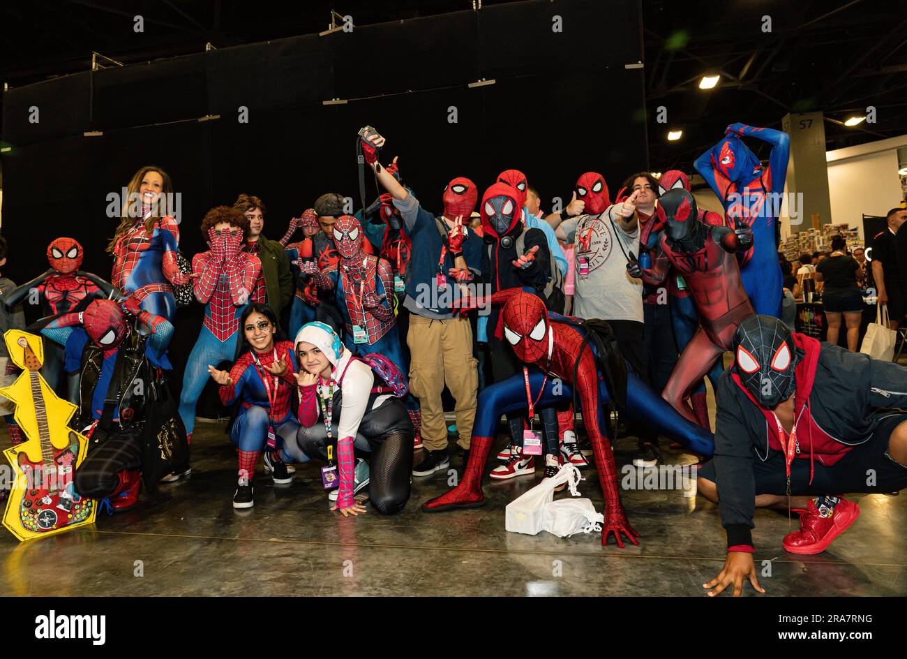 Miami Beach, Miami, Florida - July 1, 2023: Florida Supercon, colorful ...
