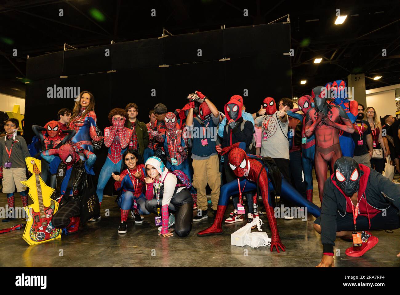 Miami Beach, Miami, Florida - July 1, 2023: Florida Supercon, colorful ...