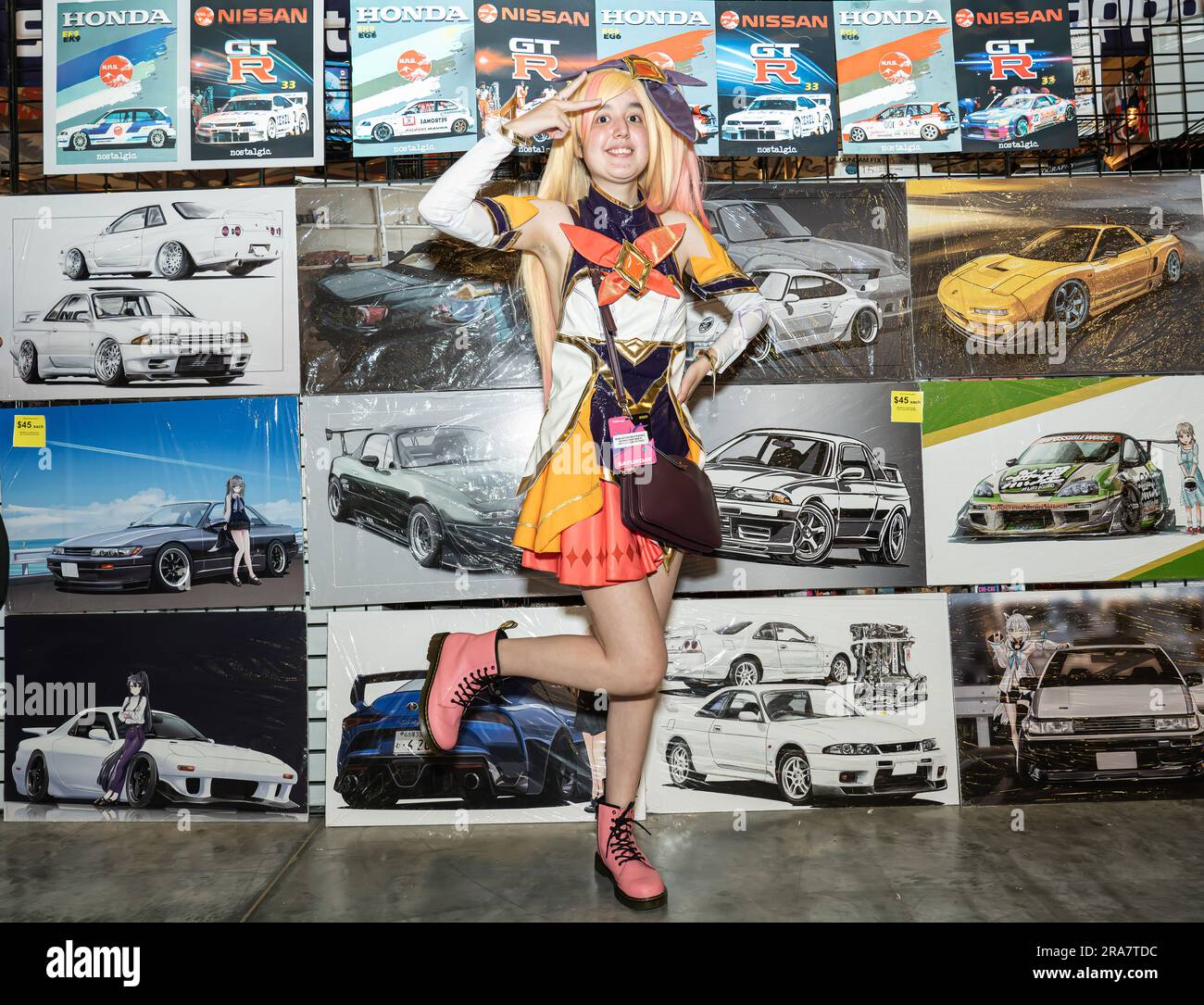 Miami Beach, Miami, Florida - July 1, 2023: Florida Supercon, colorful ...