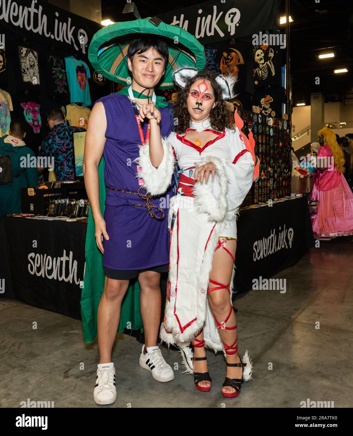 Miami Beach, Miami, Florida - July 1, 2023: Florida Supercon, colorful ...