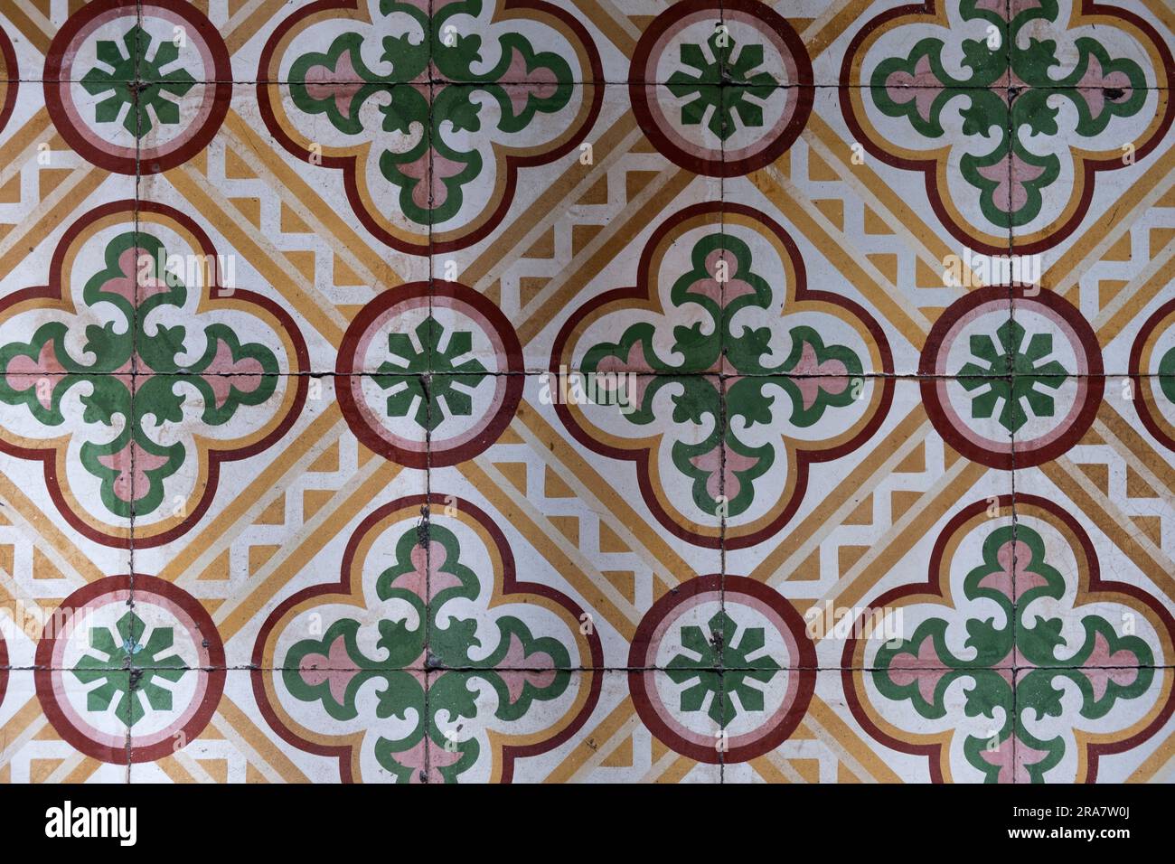 Phnom Penh, Cambodia. 26th June, 2023. The original floor tiles inside ...