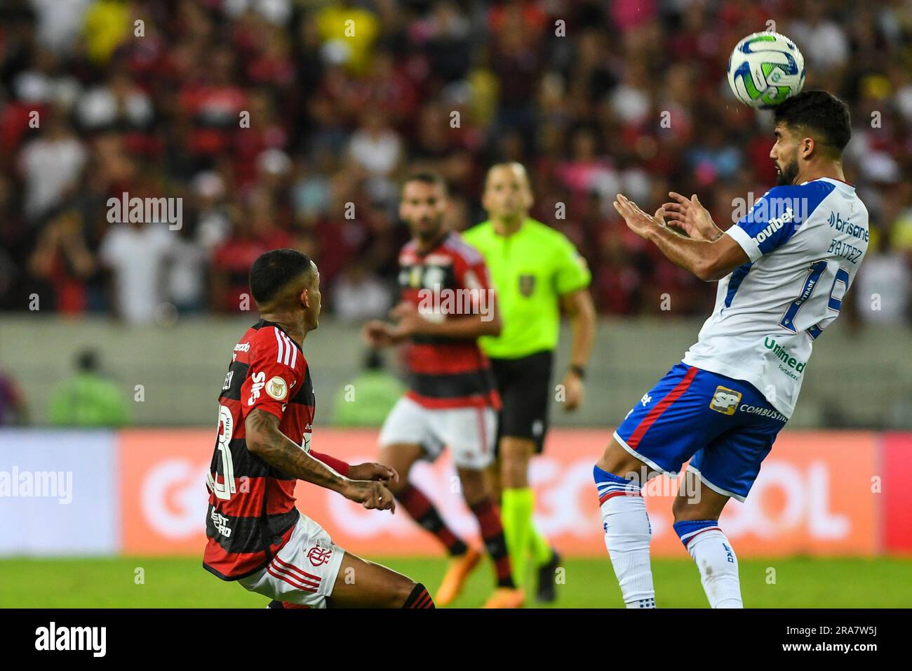 Rio De Janeiro, Brazil. 01st July, 2023. Emanuel Britez during Flamengo ...