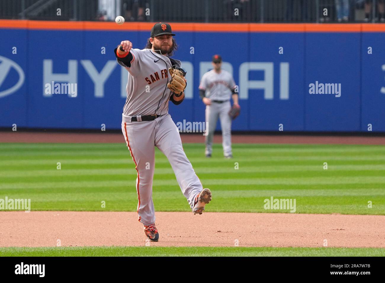 FLUSHING, NY - JULY 01:San Francisco Giants Shortstop Brandon Crawford ...