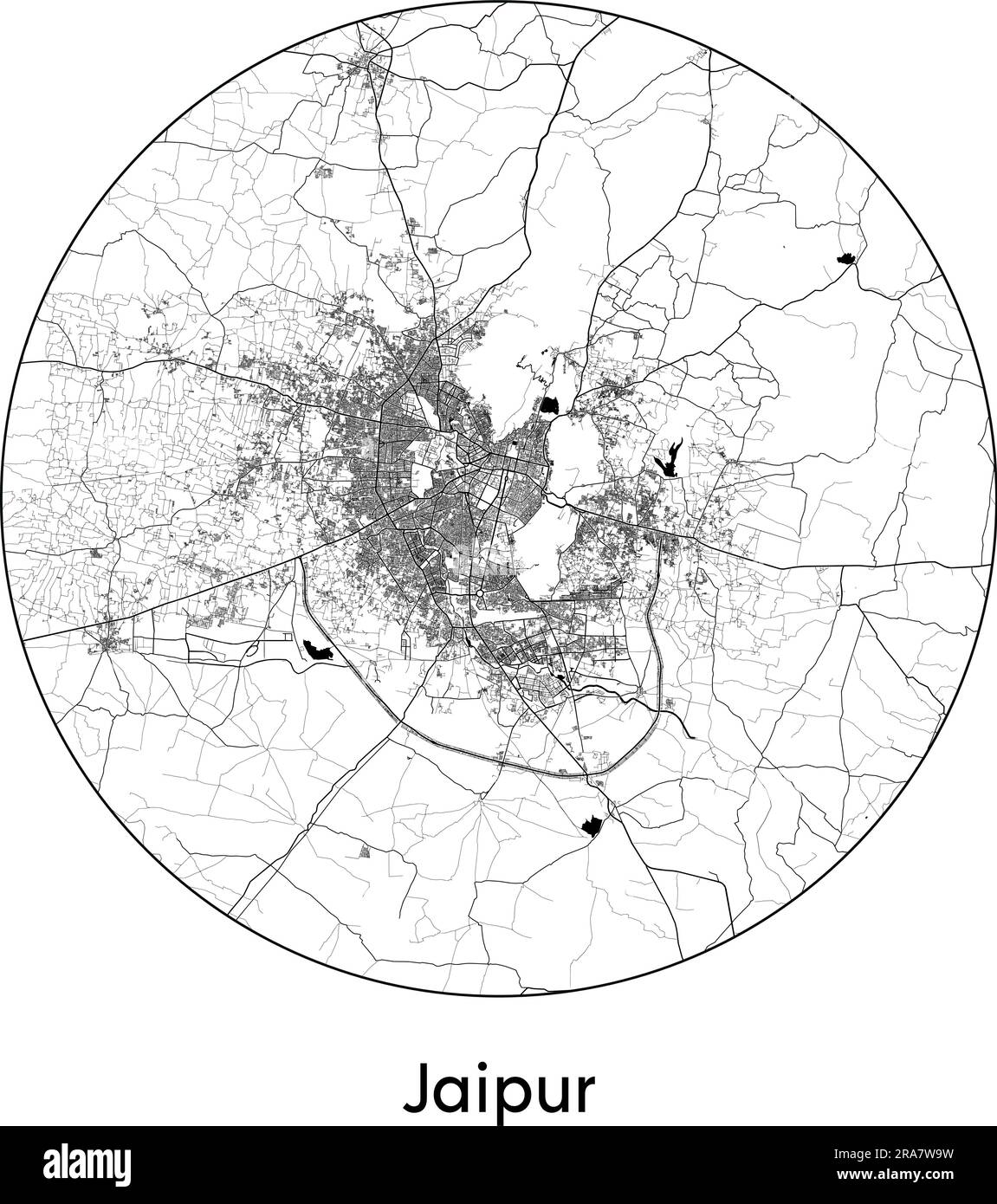 City Map Jaipur India Asia vector illustration black white Stock Vector ... City Map Jaipur India Asia vector illustration black white Stock Vector ...