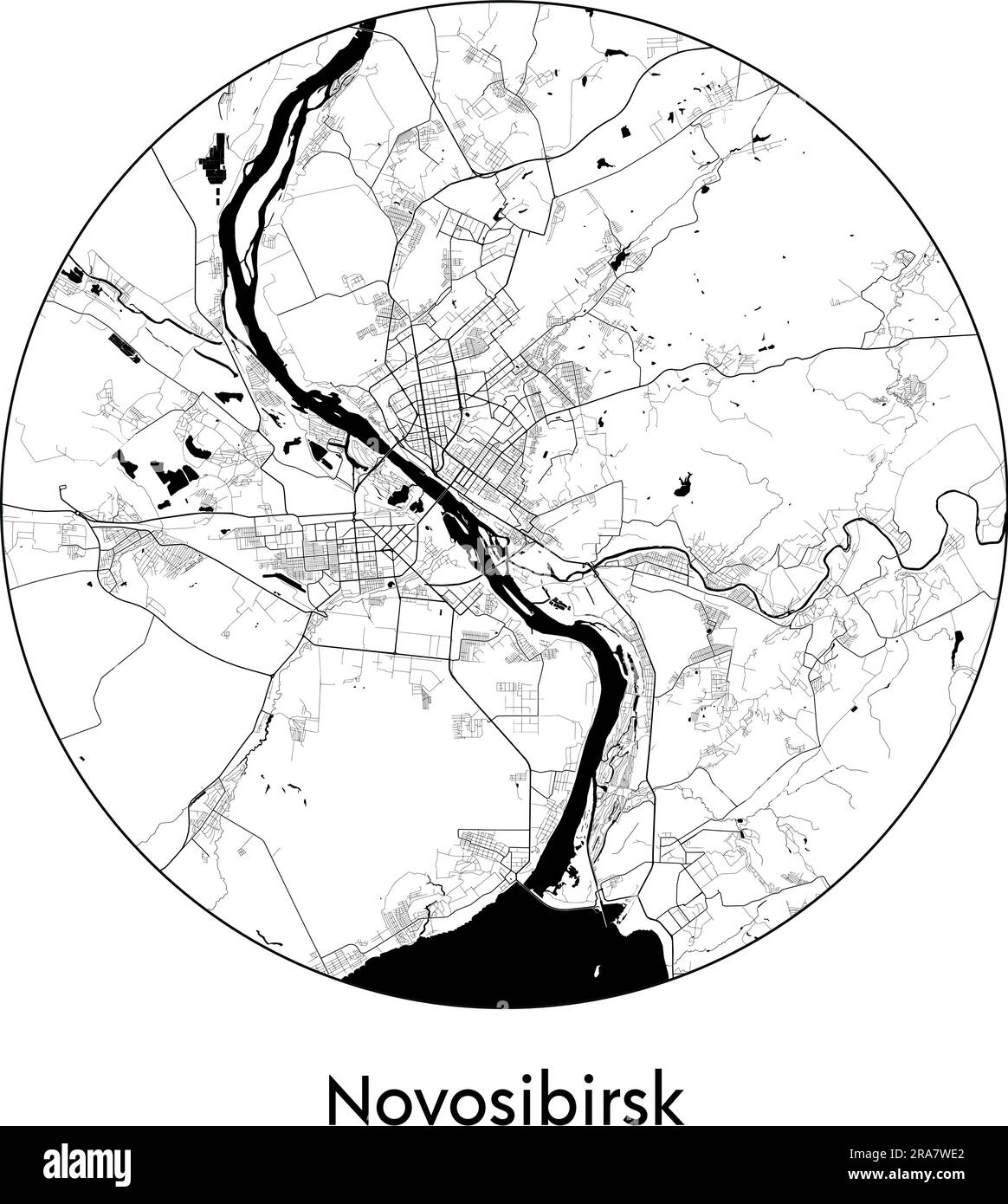 Novosibirsk vector Black and White Stock Photos & Images - Alamy