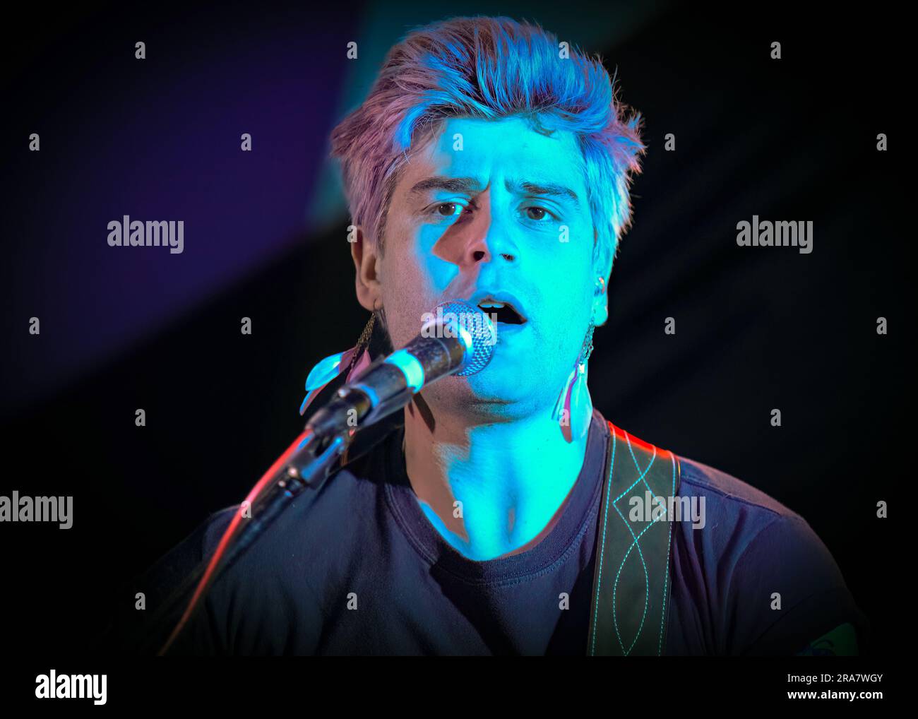 Sabine Hay, Derbyshire UK. 01 July 2023. Exile Music Festival. Caption ...