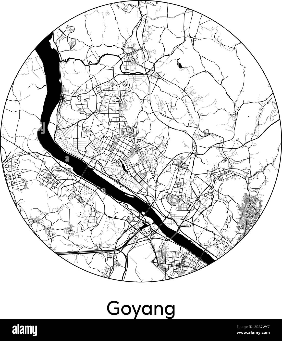 Map of goyang hi-res stock photography and images - Alamy