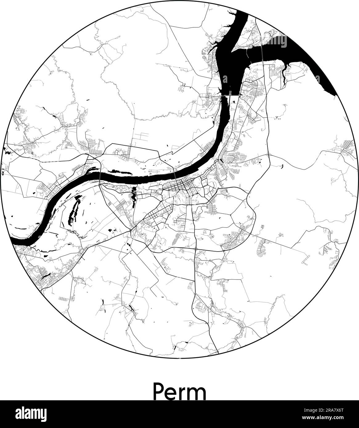 Perm map Stock Vector Images - Alamy