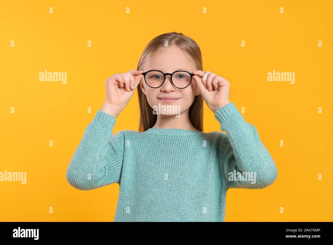 Cute smart girl glasses hi-res stock photography and images - Alamy
