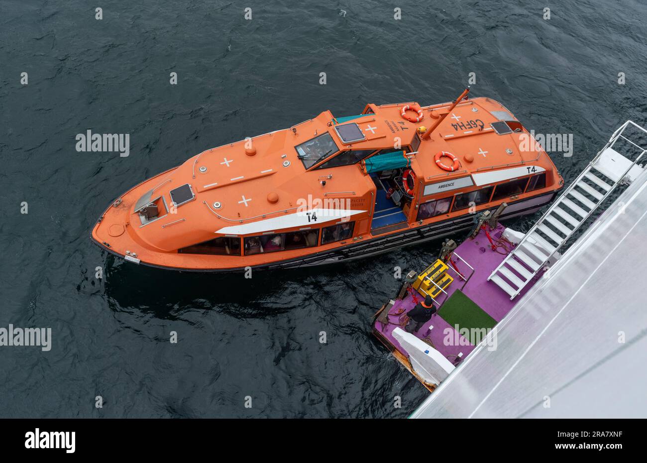 Portree, Isle of Skye, Scotland, UK. 5 June 2023. Overview of a cruise ...