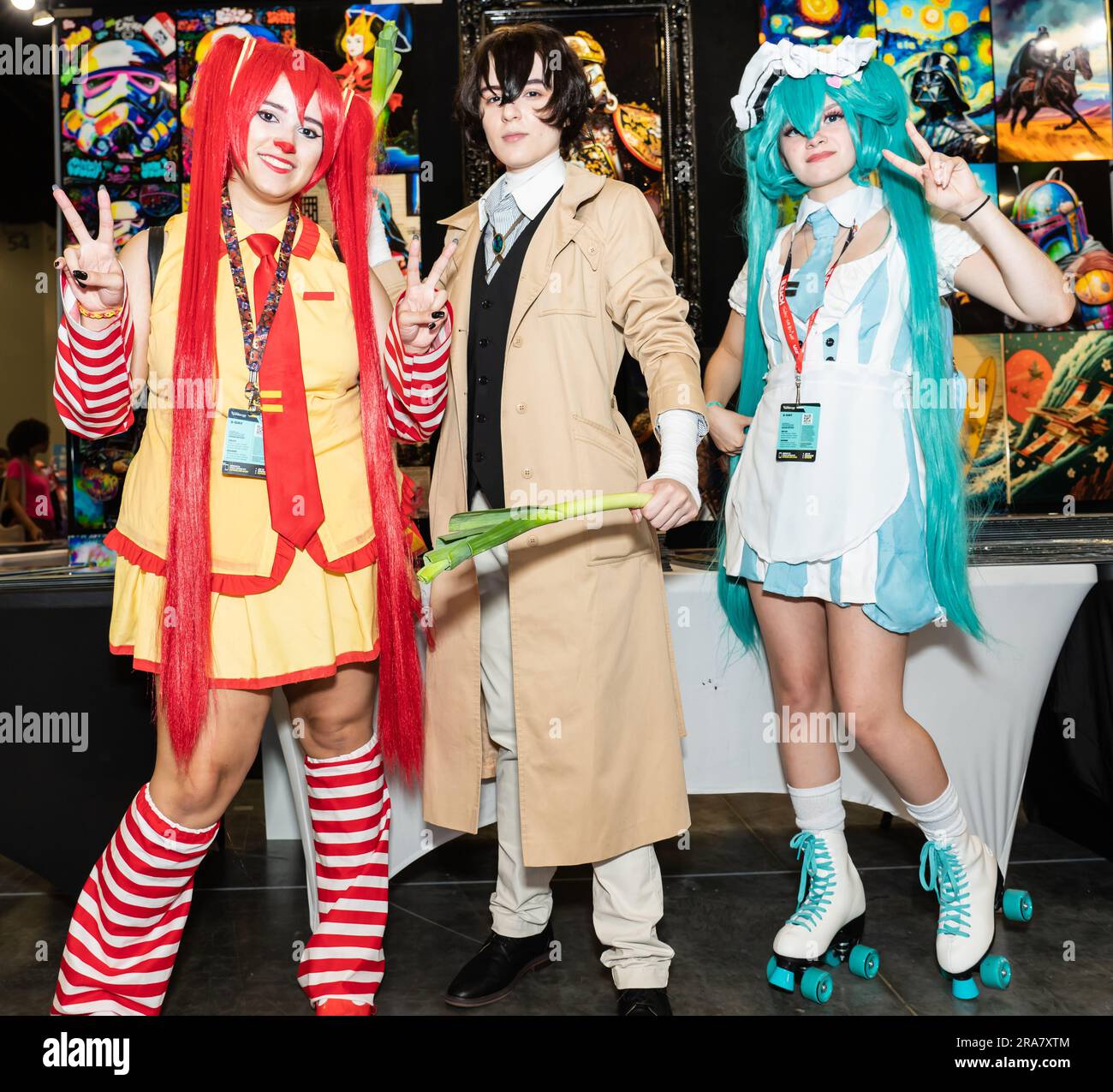 Miami Beach, Miami, Florida - July 1, 2023: Florida Supercon, colorful ...