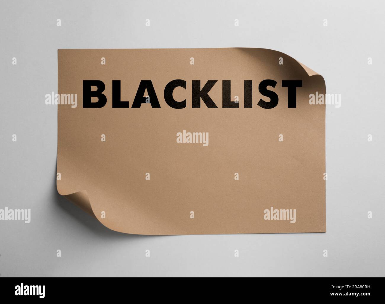 Blacklist background hi-res stock photography and images - Alamy