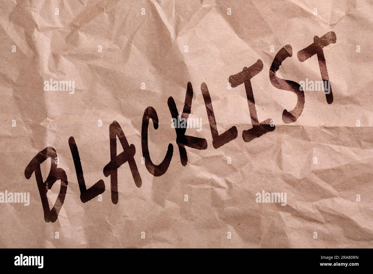 Crumpled black kraft paper hi-res stock photography and images - Alamy