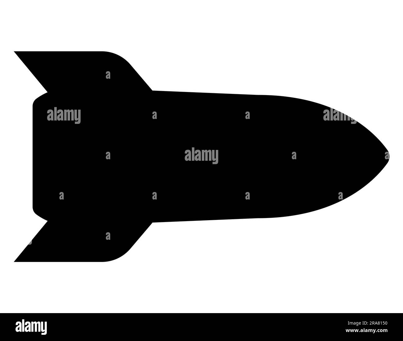 Illustration of atomic weapon on white background Stock Photo - Alamy