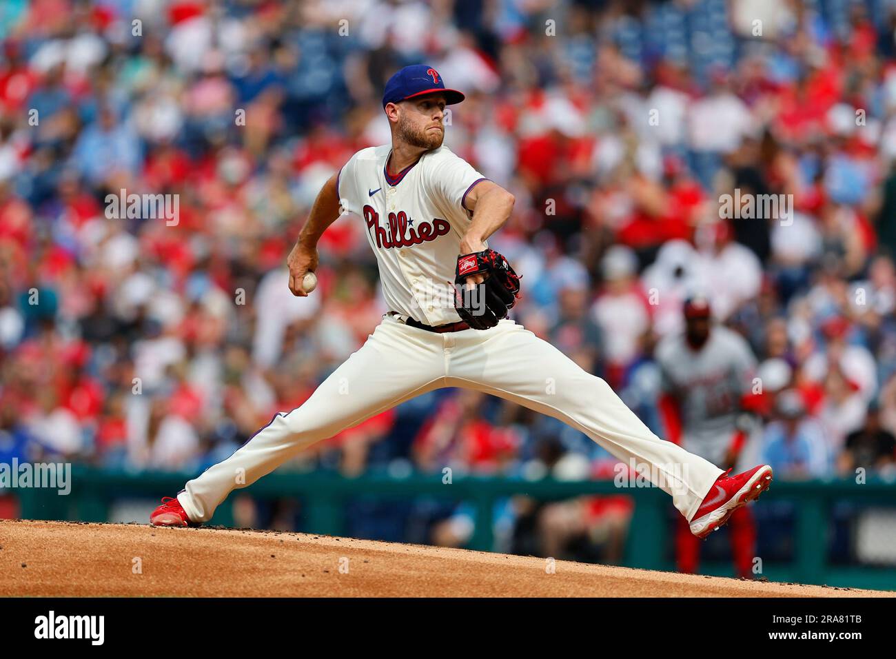 PHILADELPHIA, PA - JULY 01: Zack Wheeler #45 of the Philadelphia ...