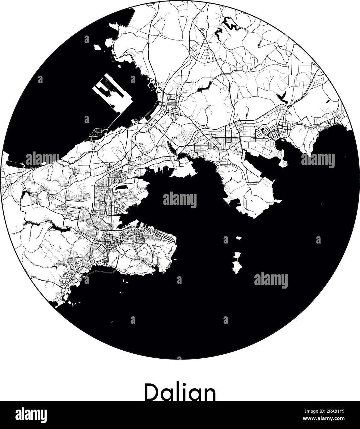 Dalian map hi-res stock photography and images - Alamy