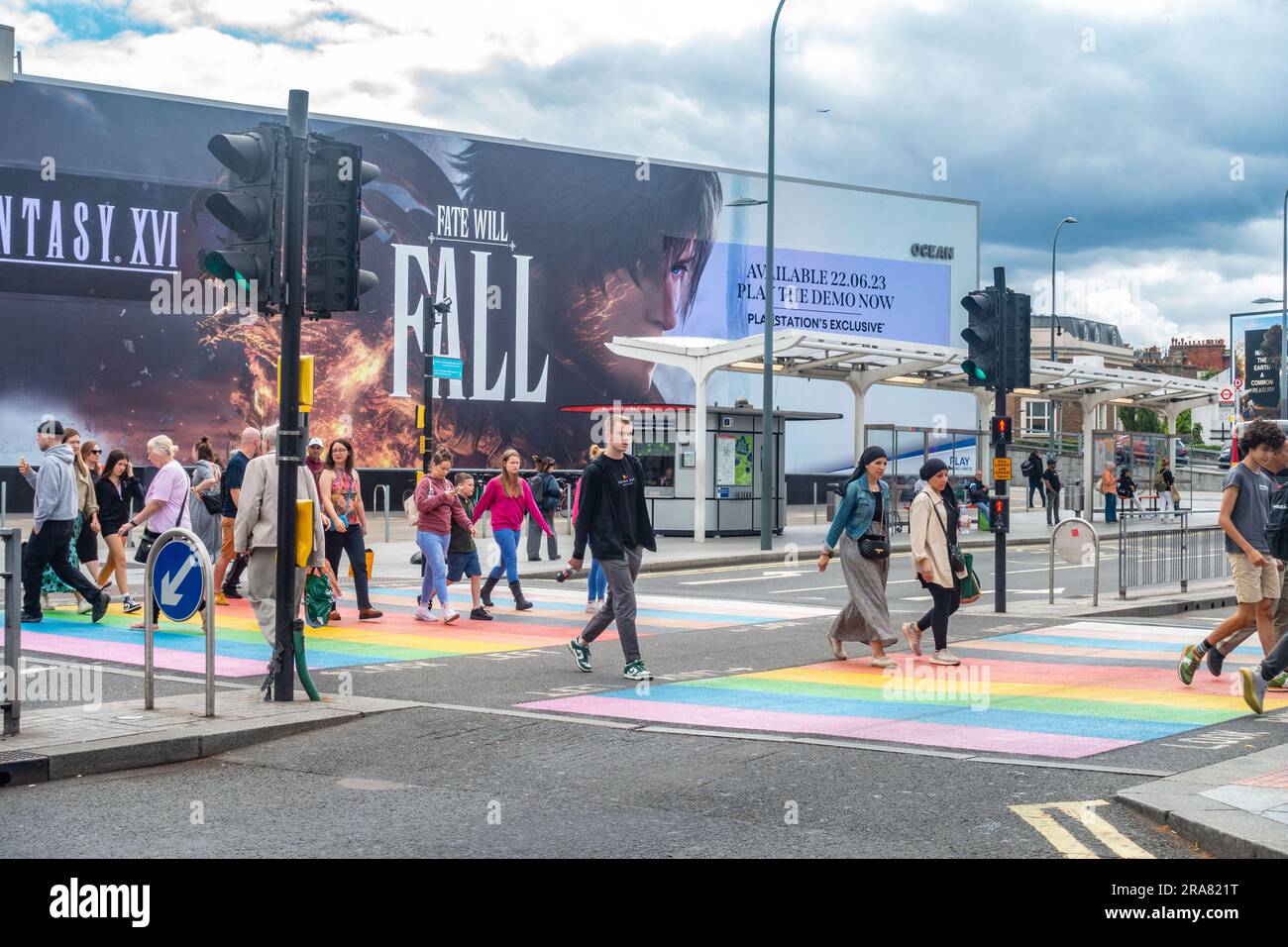 Colourful pedestrian crossing london hi-res stock photography and ...