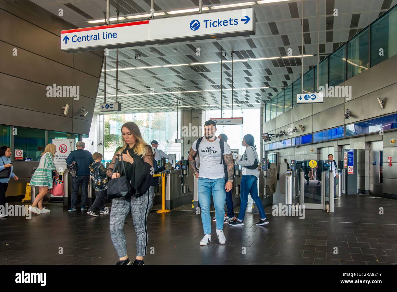 The concourse area of Shepherd's Bush London Underground Station on the ...