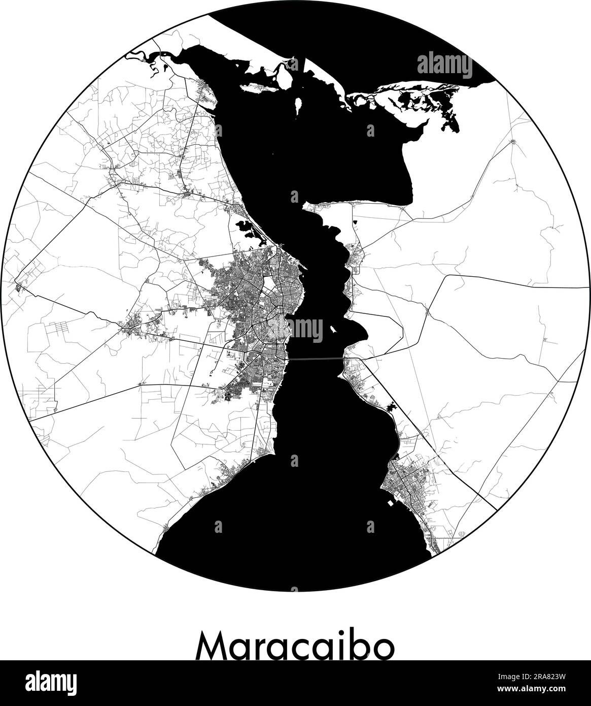 Maracaibo map hi-res stock photography and images - Alamy