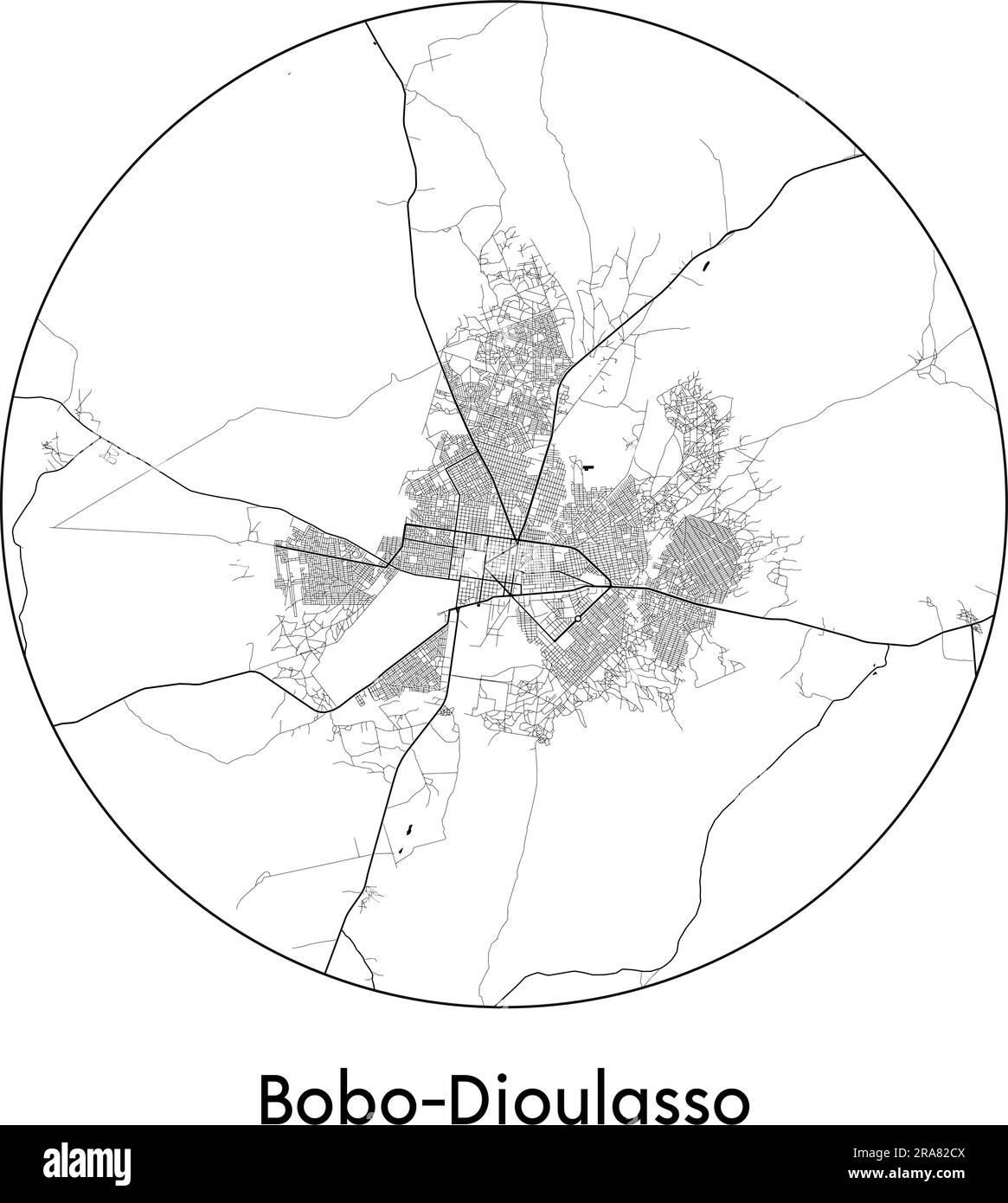 Bobo dioulasso map Stock Vector Images - Alamy