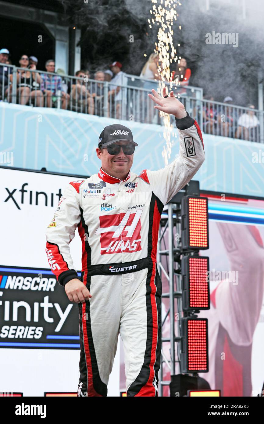 Chicago, USA, 01 July 2023. Cole Custer is introduced to the crowd ...